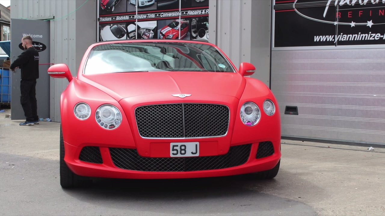 Bentley GTC - Matte Red - YouTube
