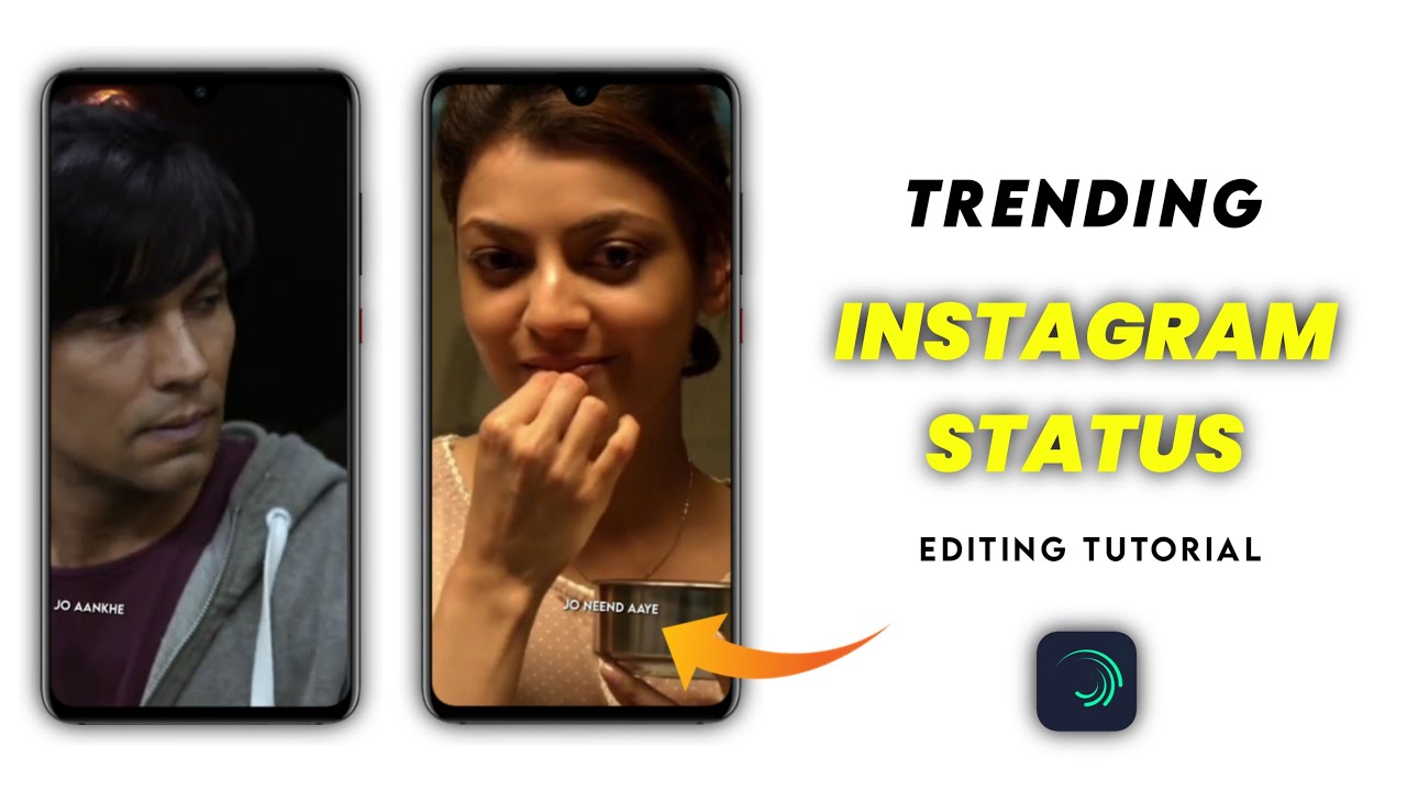 Trending Instagram Status Editing | Aesthetic Status Editing In Alight ...