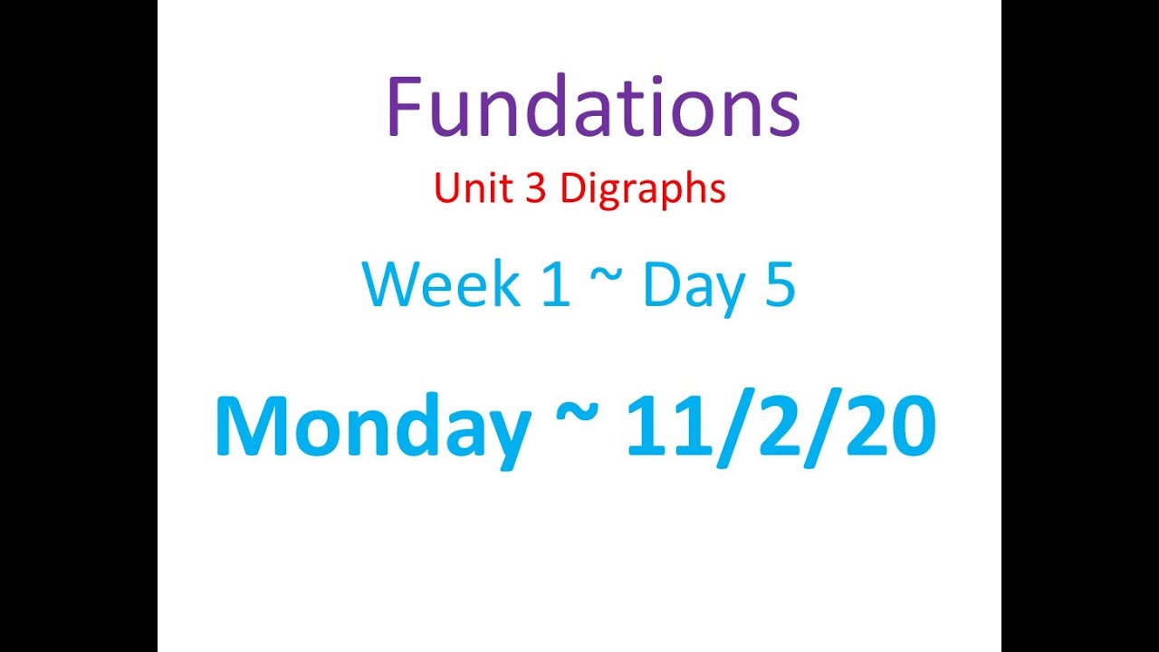 Unit 3 week 1 day 5 - YouTube