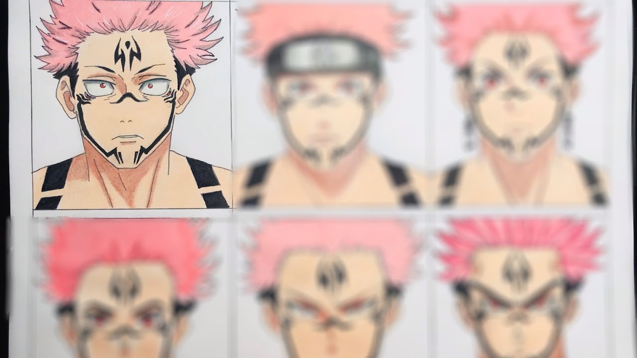 Drawing Sukuna in Different Anime Styles | Jujutsu Kaisen - YouTube