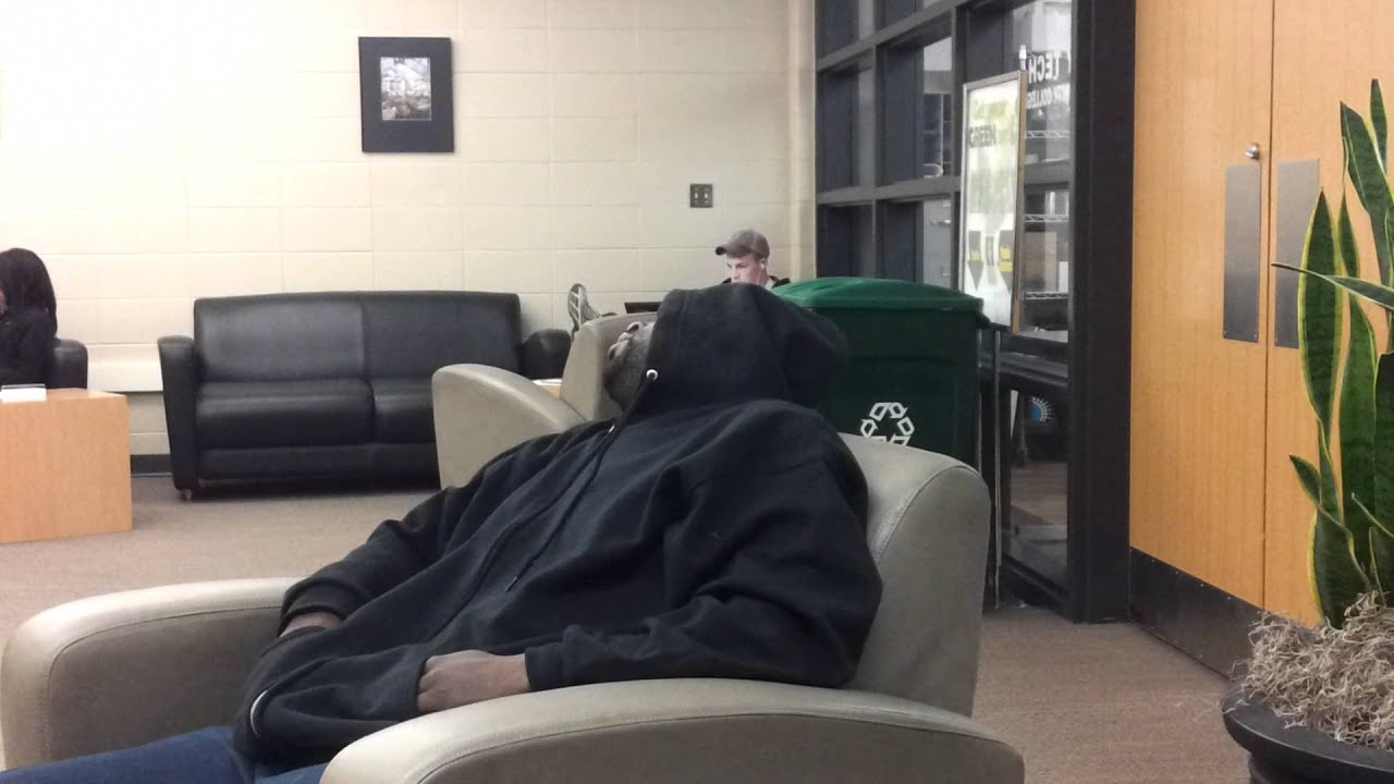Snoring in the quiet study room at school - YouTube