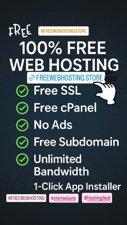 Best Free Web Hosting | Host Your Website For 100% FREE! Build your dream website .#webhosting ...