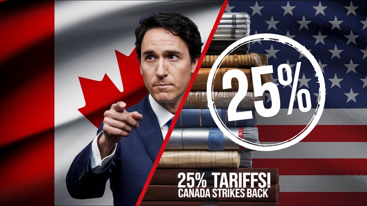 Canada's Trudeau announces 25% counter tariffs on US goods | - YouTube