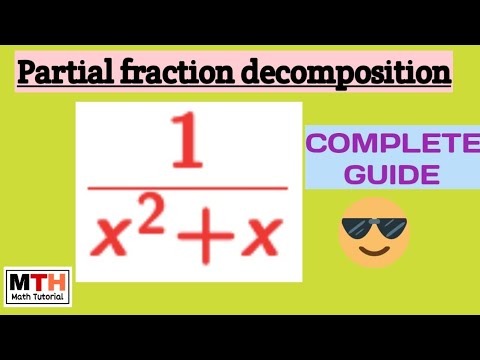Partial fraction decomposition of 1/(x^2+x) || Complete Guide - YouTube