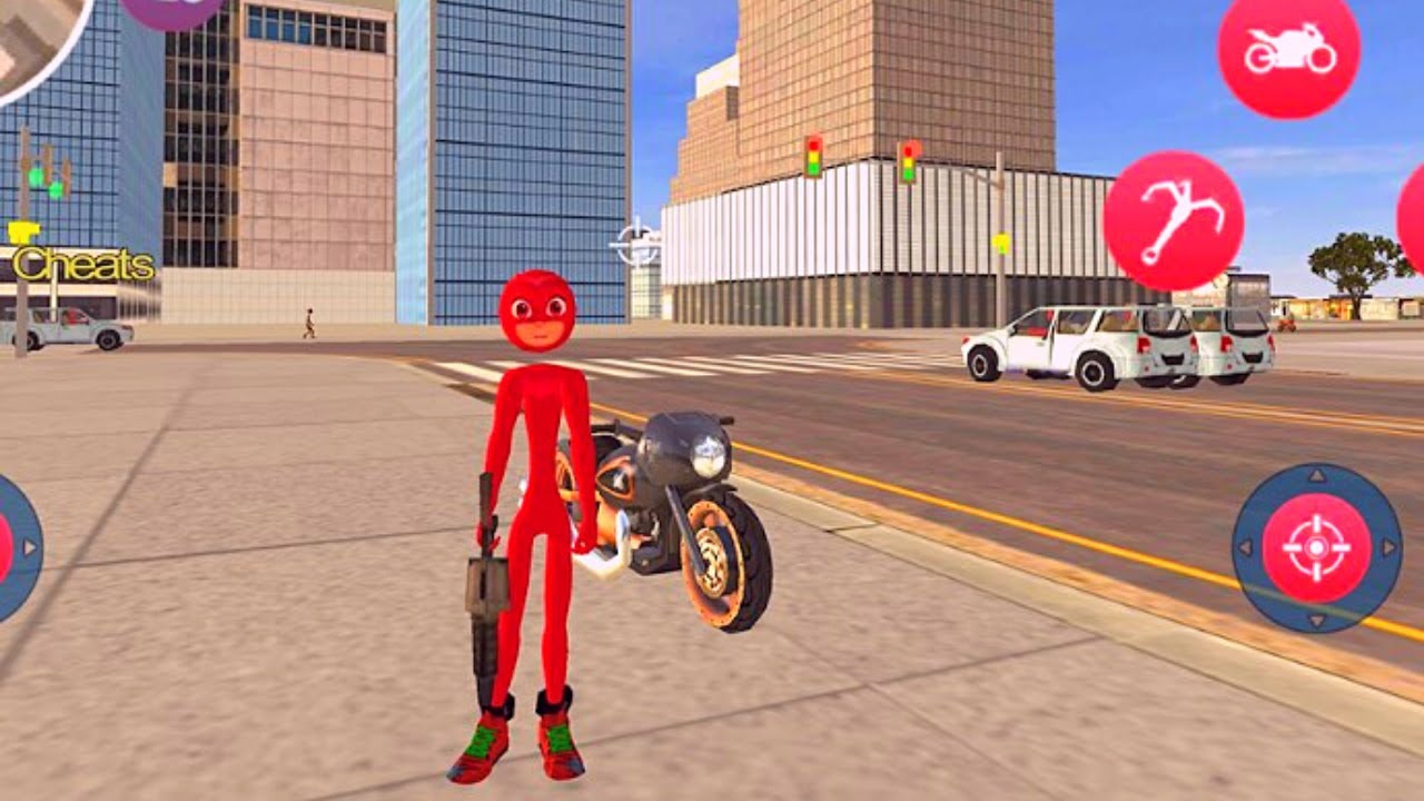 Owlet Stickman Rope Hero City Crime Battle Android Gameplay - YouTube