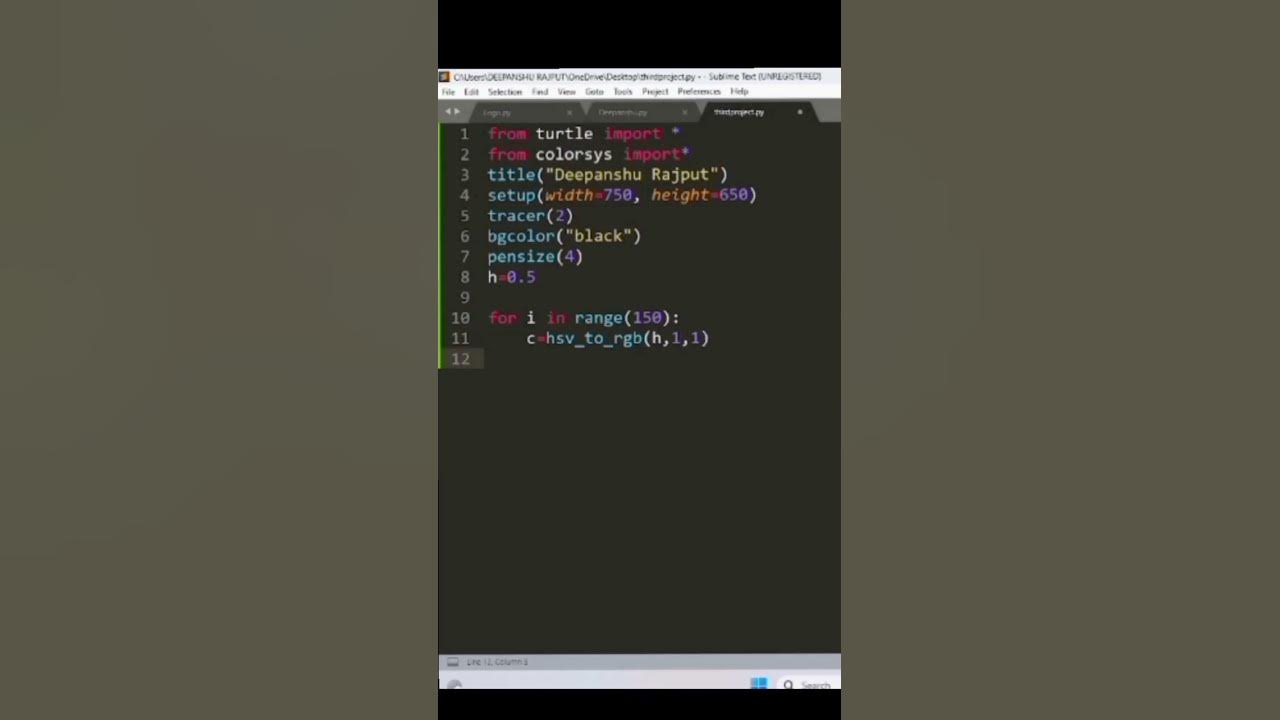 Python Turtles Codes🐢 Graphics Shorts Youtube