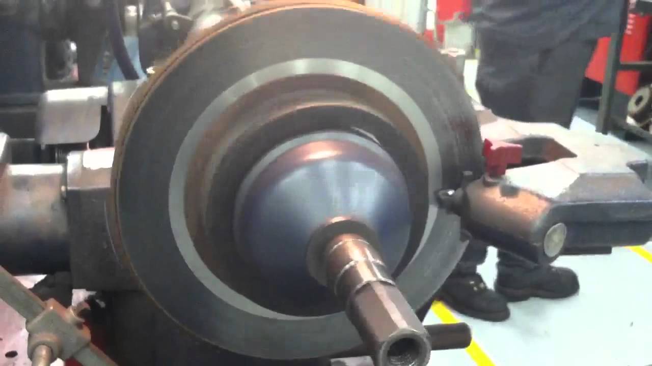 Turning a Brake Rotor - YouTube