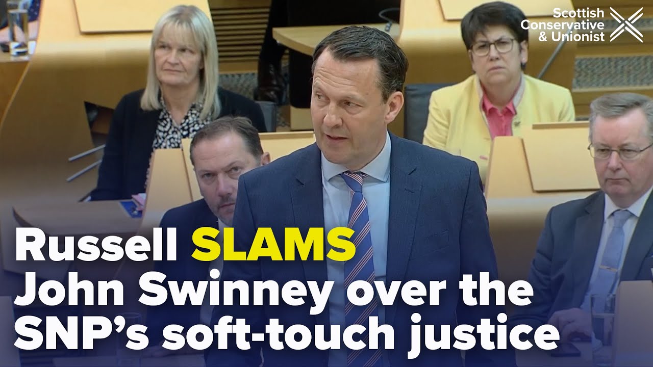 Russell SLAMS John Swinney over the SNP's soft-touch justice | FMQs ...