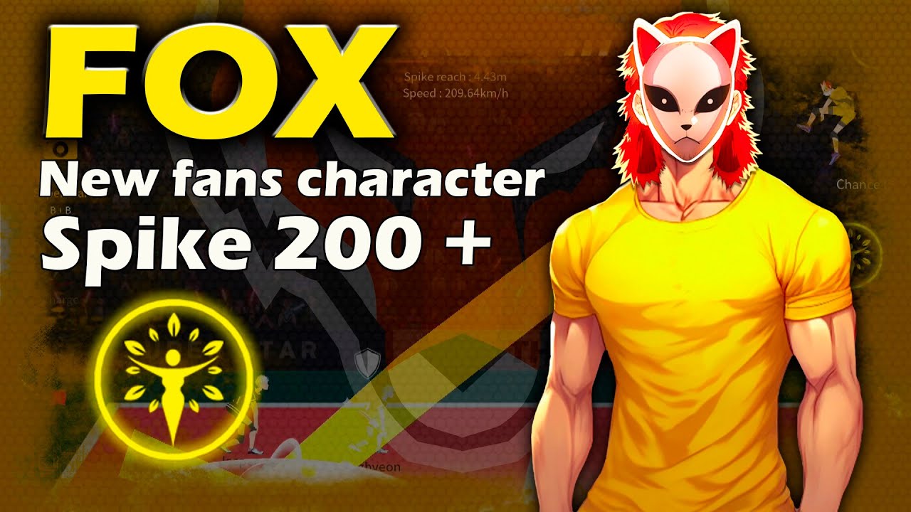 FOX. New fans character. Spike 200 km\h. The Spike. Volleyball 3x3 ...