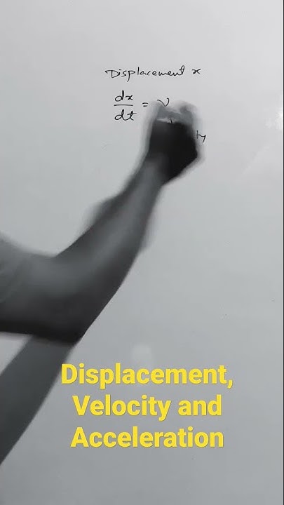 Displacement to Velocity to Acceleration #differentiation - YouTube