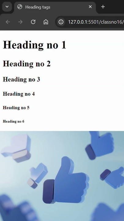 Learn how to use headings tags in html - YouTube
