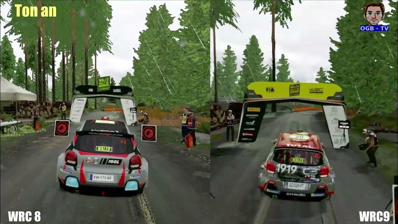 Nintendo Switch - WRC 8 vs WRC 9 Grafikvergleich Wales (Regen) - YouTube