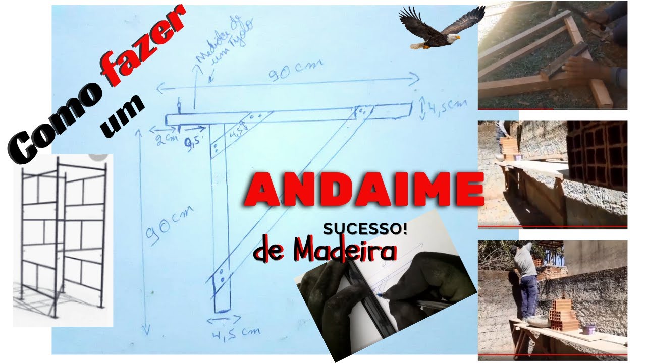 Como fazer um andaime de madeira muito eficiente - YouTube