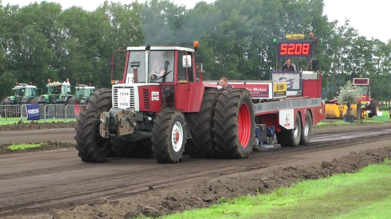 Janwillem grotemarsink steyr 8140 11 ton balkbrug 2016 - YouTube