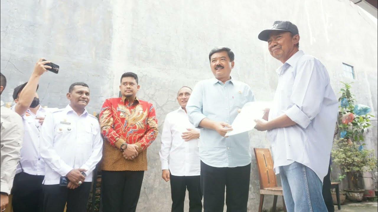 PENYERAHAN SERTIPIKAT TANAH PTSL SECARA LANGSUNG OLEH MENTERI ATR/KEPALA BPN DI KOTA MEDAN - YouTube