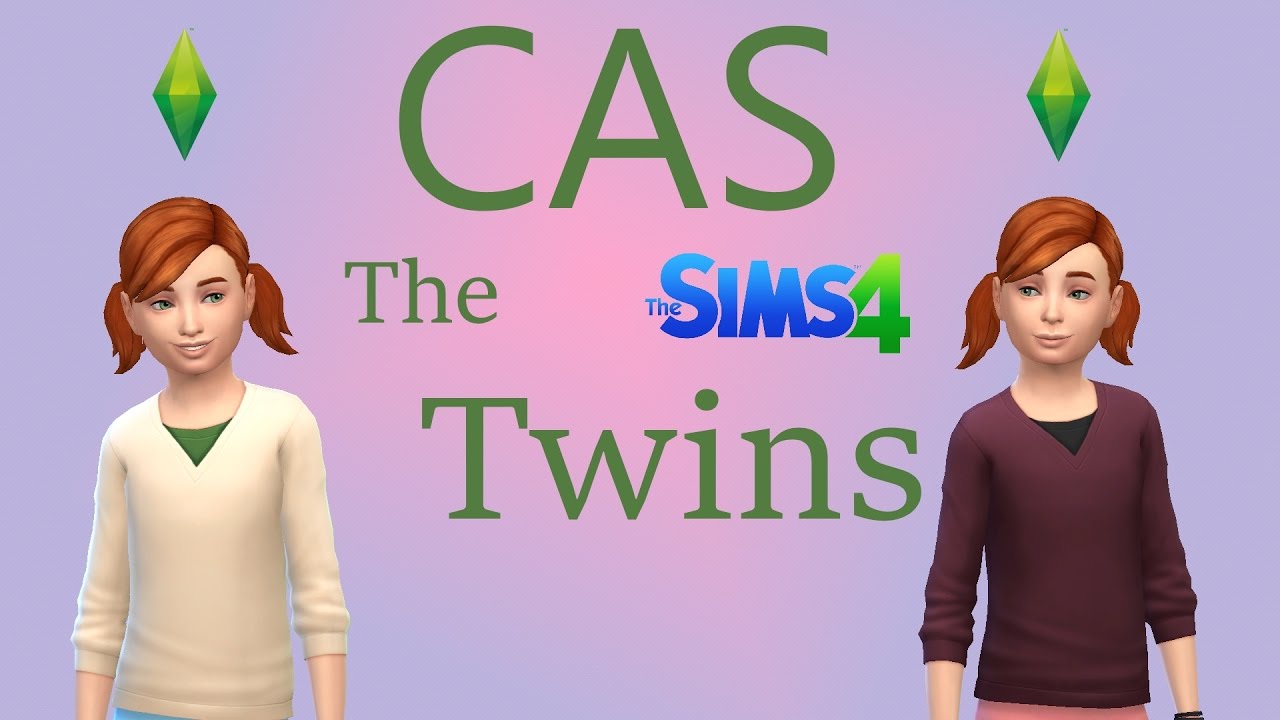 Sims 4 Orphanage Challenge Create-a-Sim: The Twins - YouTube