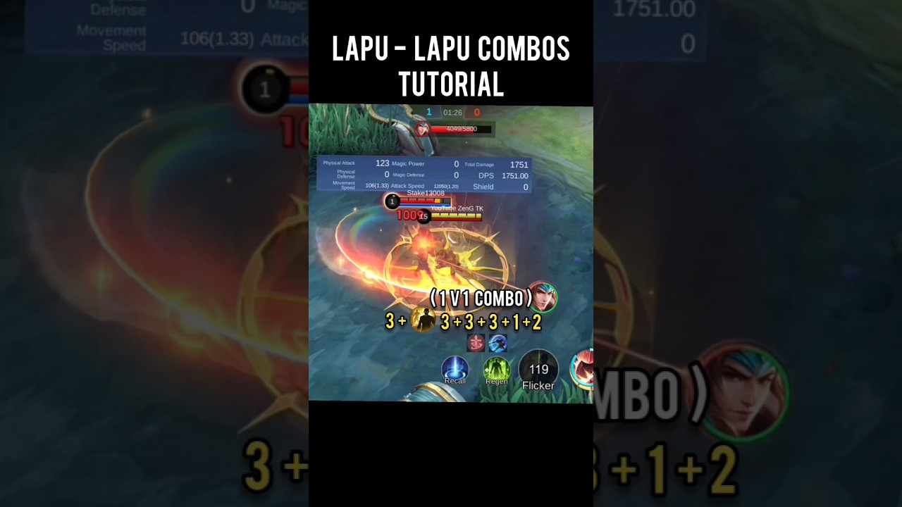 LAPU - LAPU COMBOS TUTORIAL#mlbb #mobilelegends - YouTube
