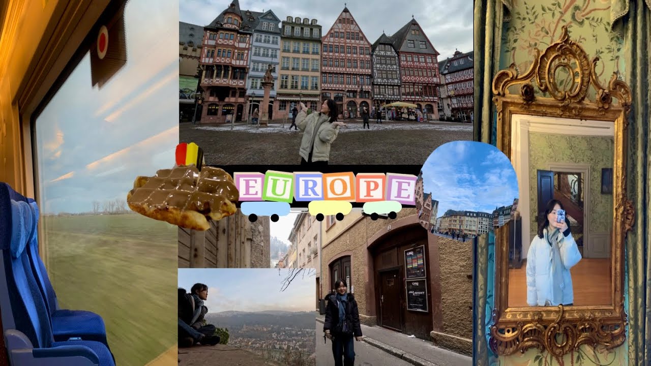 유럽vlog 용감한 쫄보의 첫 혼자 유럽 여행 🇩🇪 독일 소도시 기차여행 🚂 브뤼셀 하이델베르크 프랑크프루트 Ep1