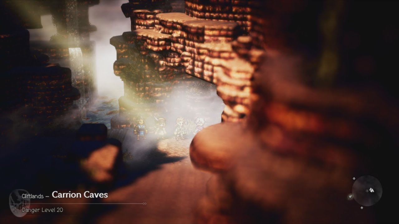 Octopath Traveler - Therion's Ch. 1-(10) - Carrion Caves (Optional) - YouTube