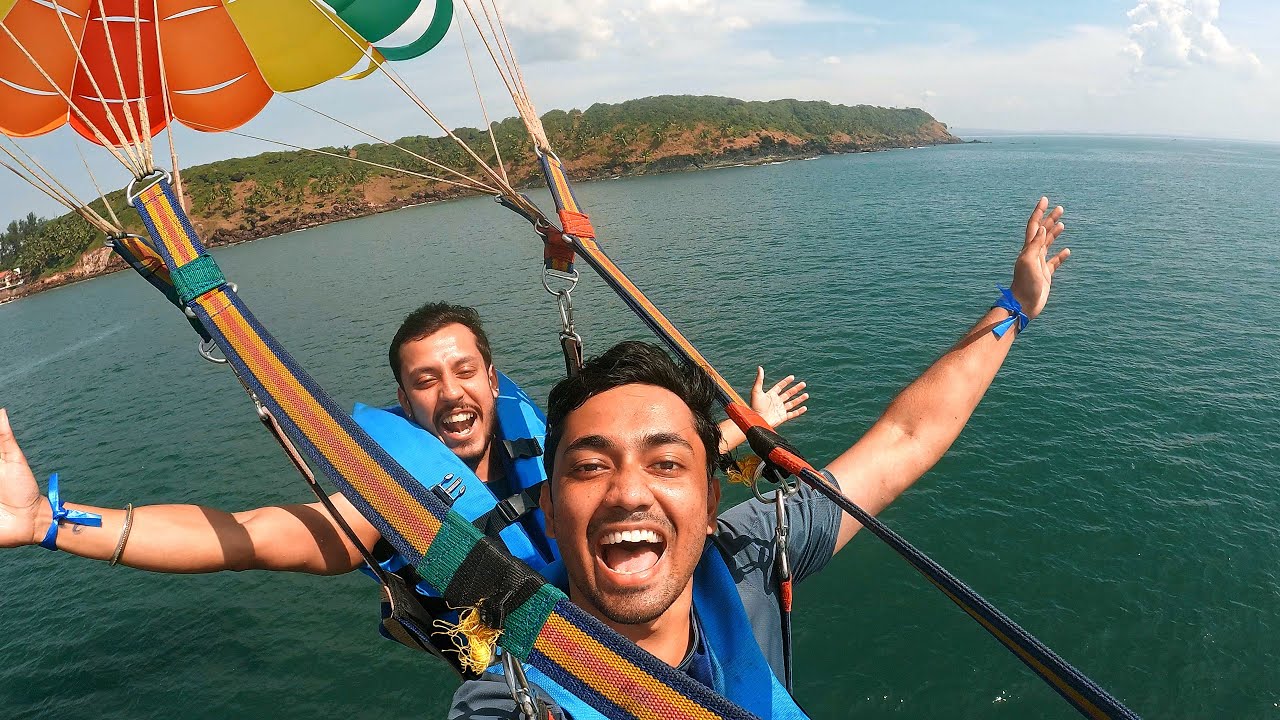 Parasailing in Goa - YouTube