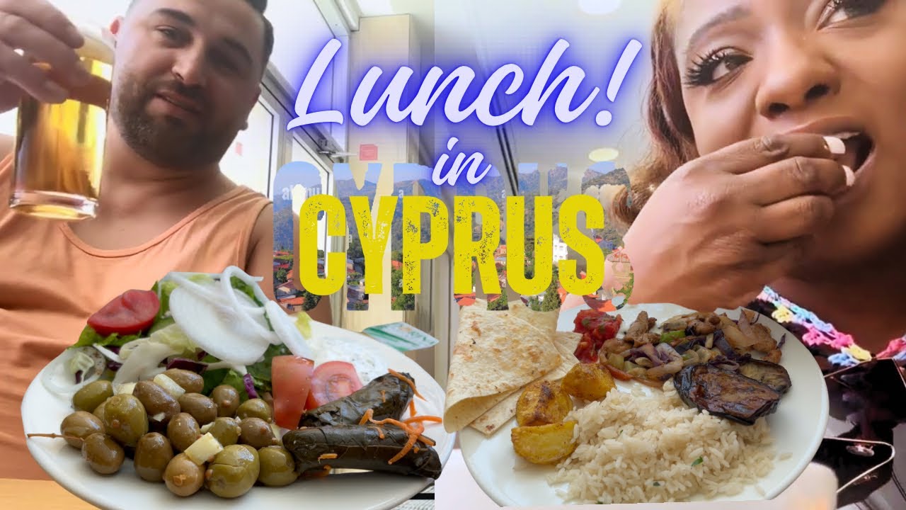OUR FIRST EVER LUNCH IN CYPRUS - YouTube
