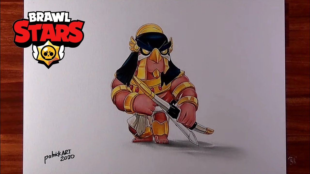 Dibujando a BO Horus de Brawl Stars | patrickART - YouTube