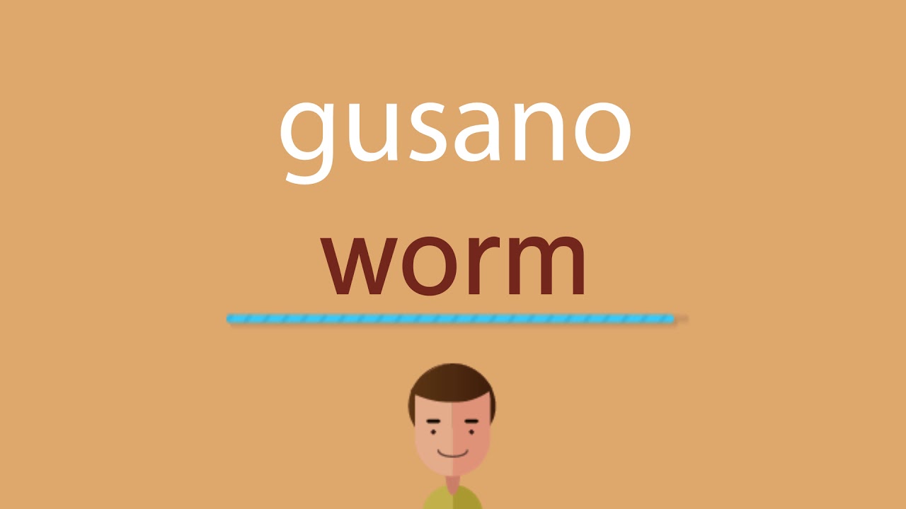 Cómo se dice gusano en inglés - YouTube