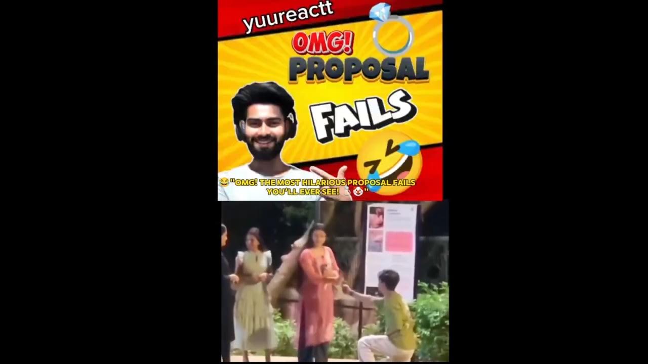 OMG "Funniest Proposal Fails EVER Caught on Camera! 💍🤡"#Shorts #FYP #Viral #Proposal fail - YouTube