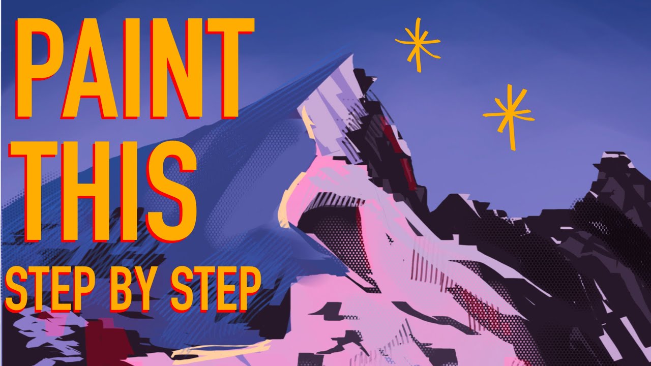 HOW TO PAINT SIMPLE ENVIRONMENTS FOR BEGINNERS (it's super easy ...