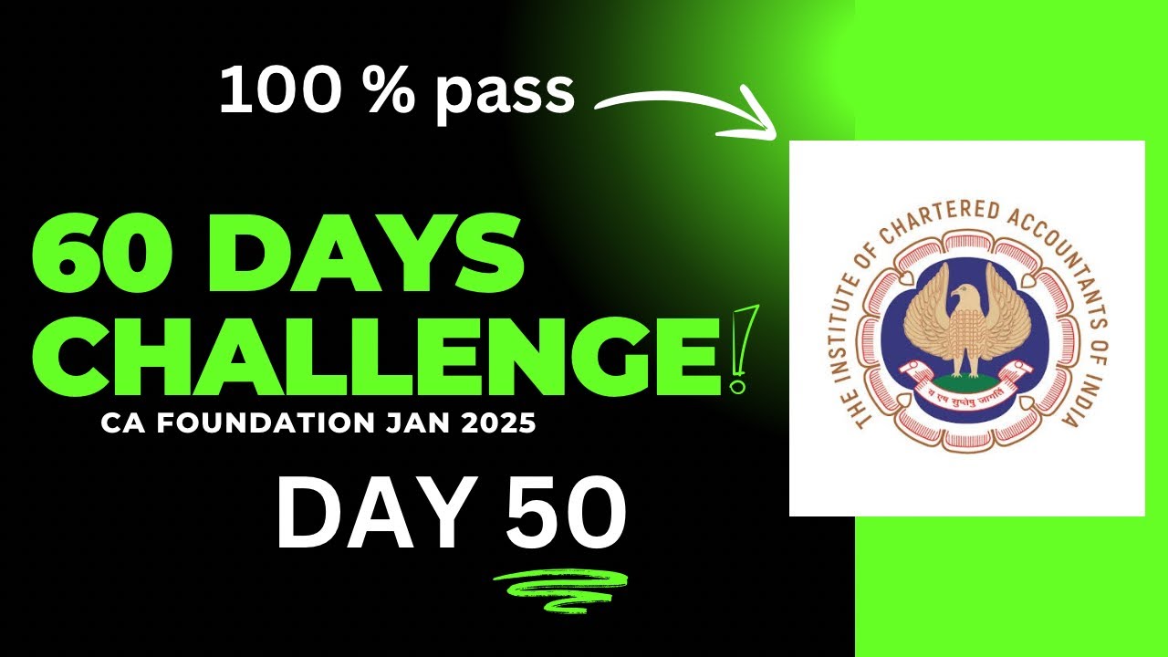 Day50 of 60 days challenge|Best Study Timetable for CA Foundation ...