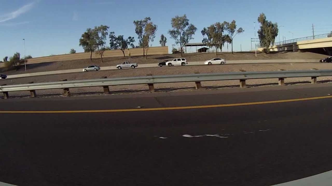 I-10 East, Papago Freeway, 91st Ave, Phoenix, Arizona - YouTube