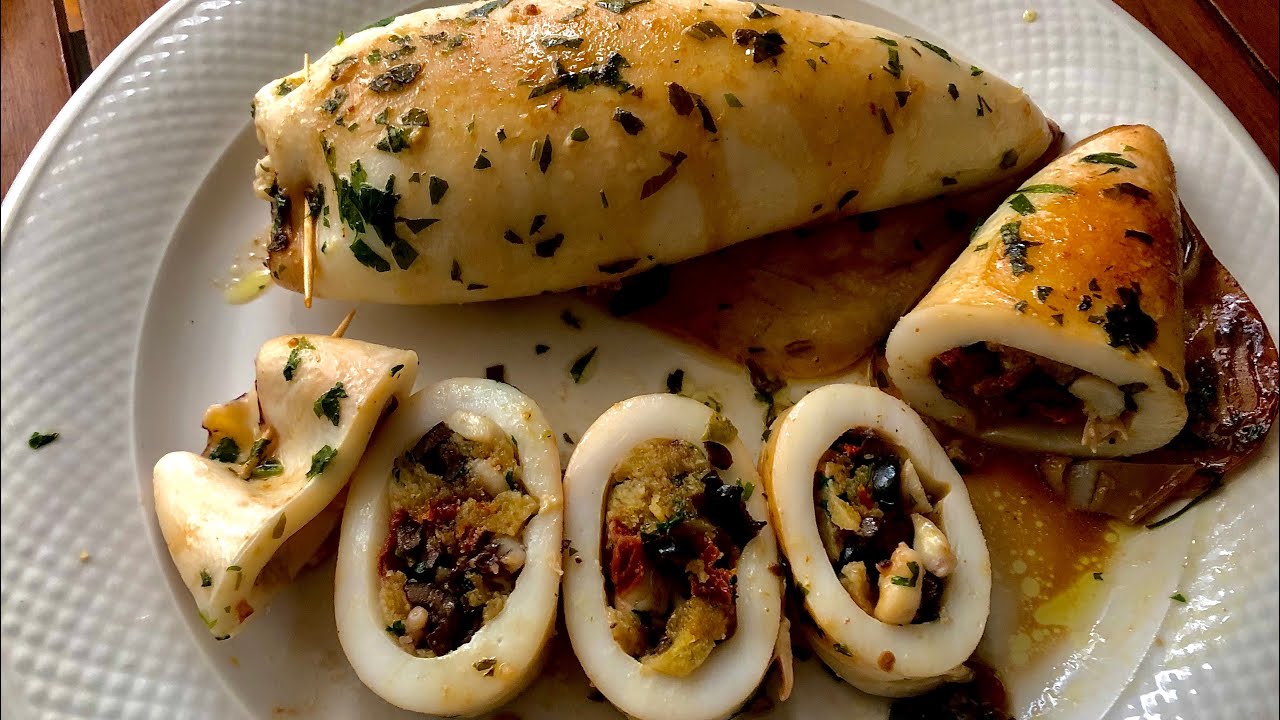 Stuffed calamari - Eolie Islands’ recipe - YouTube