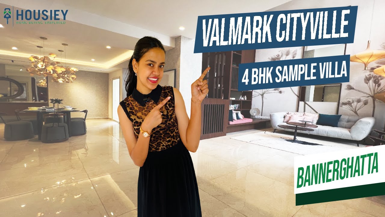 Valmark Cityville Bangalore | 4 BHK Sample Villa Tour | Valmark Group ...