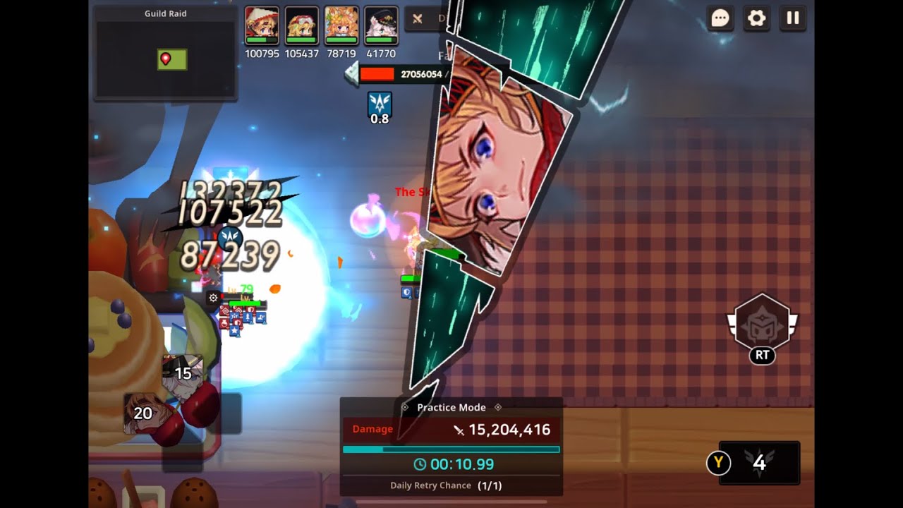 가디언 테일즈 길드 레이드 - 요정 LV79 / Guardian Tales Guild Raid - Fairy LV79 (기미나칸) - YouTube