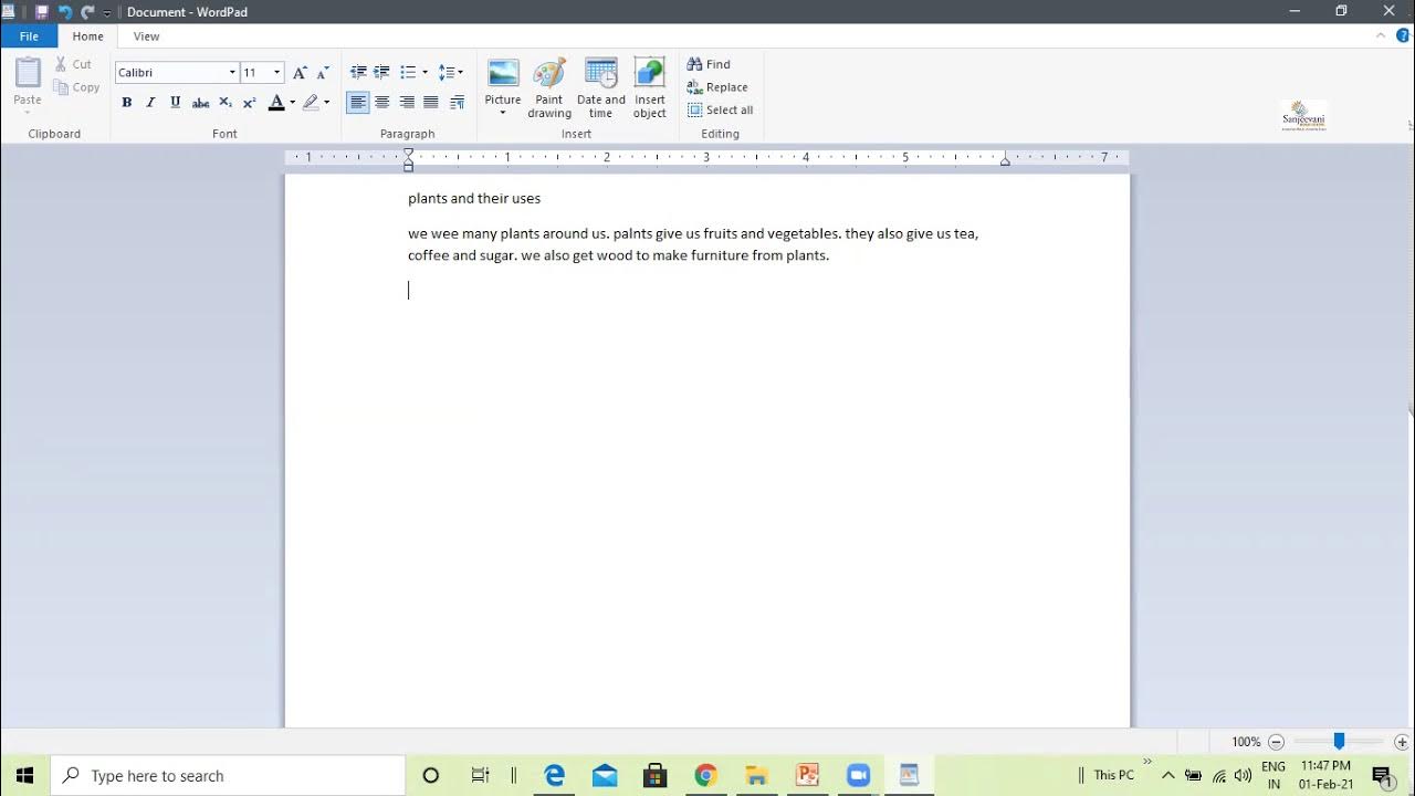 Grade 2 Chapter 6 Wordpad - YouTube