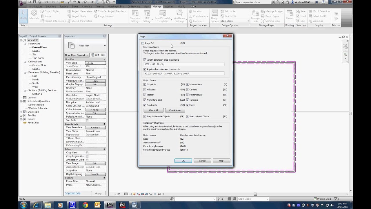 2013 Sem 2 BIM Revit Manage Tab 01 - YouTube