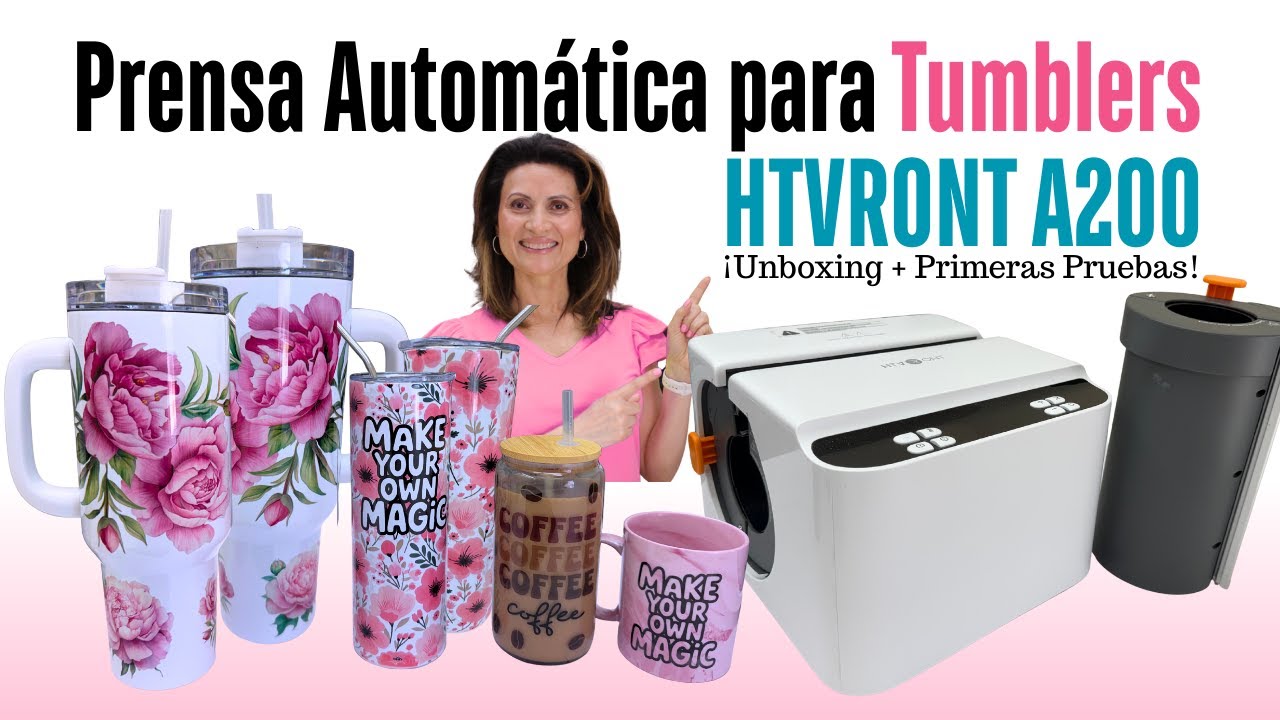HTVRONT A200: La Prensa Automática para Tumblers que Necesitas ...