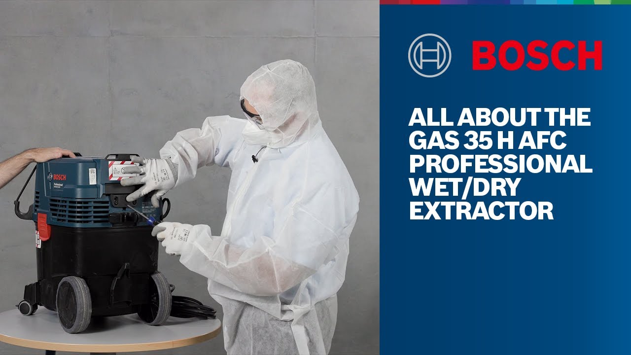 All about the GAS 35 H AFC Professional wet/dry extractor - YouTube