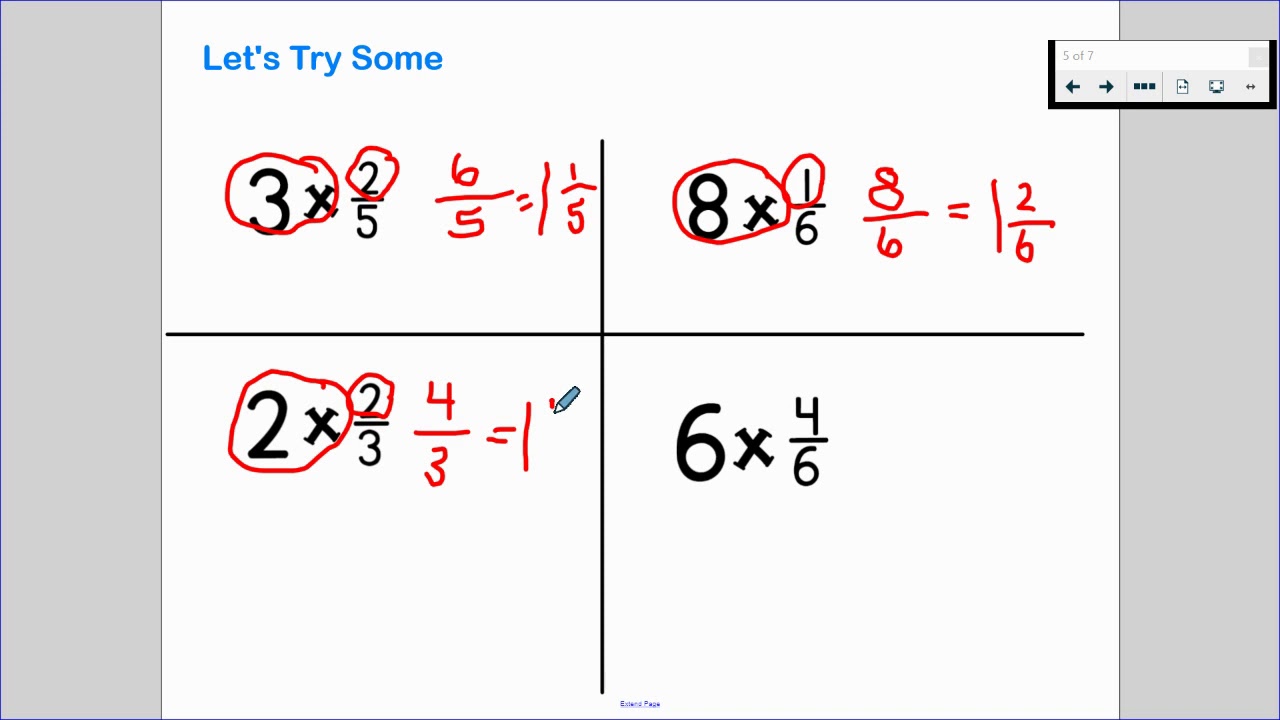 Multiplying Fractions By A Whole Number YouTube Multiplying Fractions By A Whole Number YouTube