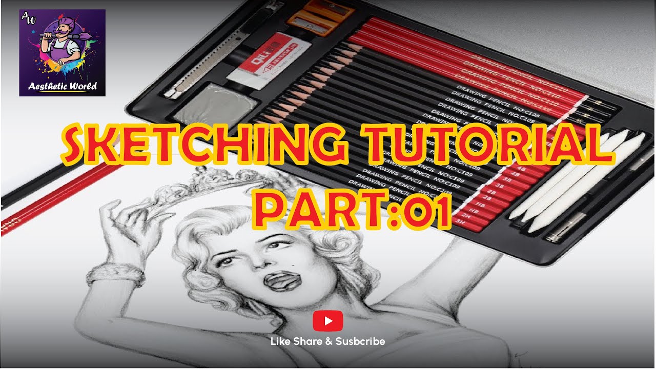 SKETCHING TUTORIAL PART:01 - YouTube
