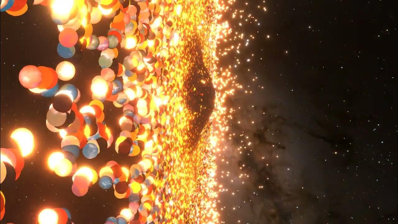 100,000 particle spacesim earth - YouTube