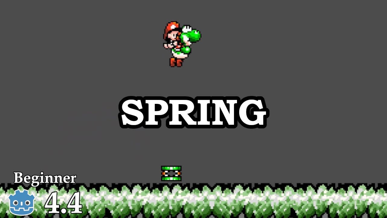 How to create spring - Learn Godot 4 2D - no talking - YouTube