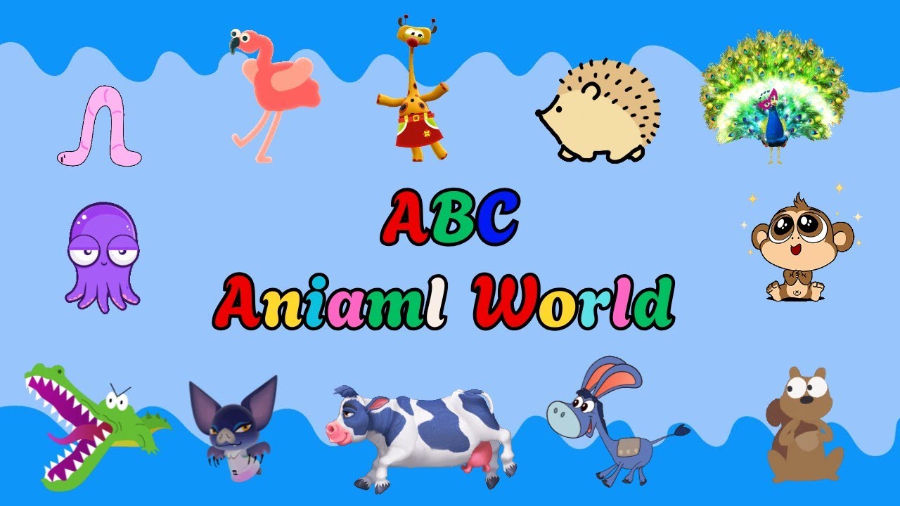 ABC Animals World | Nursery Rhymes | Kids TV Education - YouTube