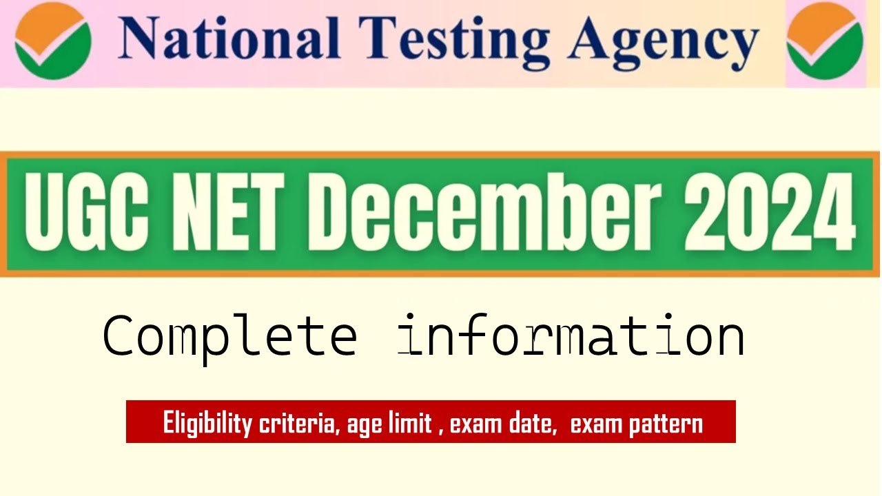 UGC NET December 2024 exam| complete information | envirocademy - YouTube
