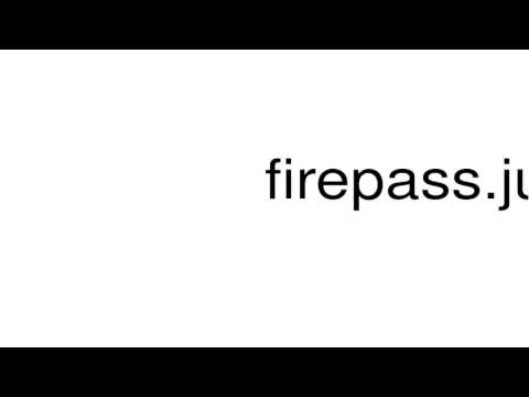 How to pronounce firepass.juniata.edu - YouTube