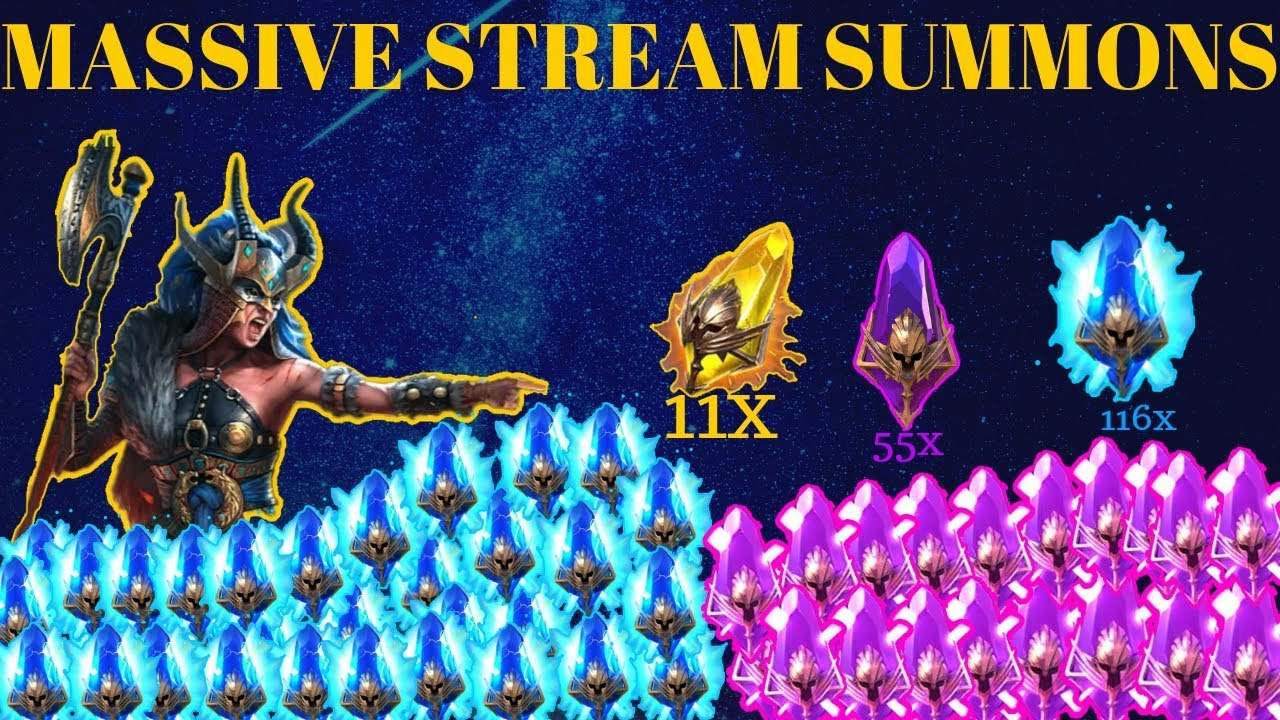 Stream Summons MASS SHARDS Raid: Shadow Legends - YouTube