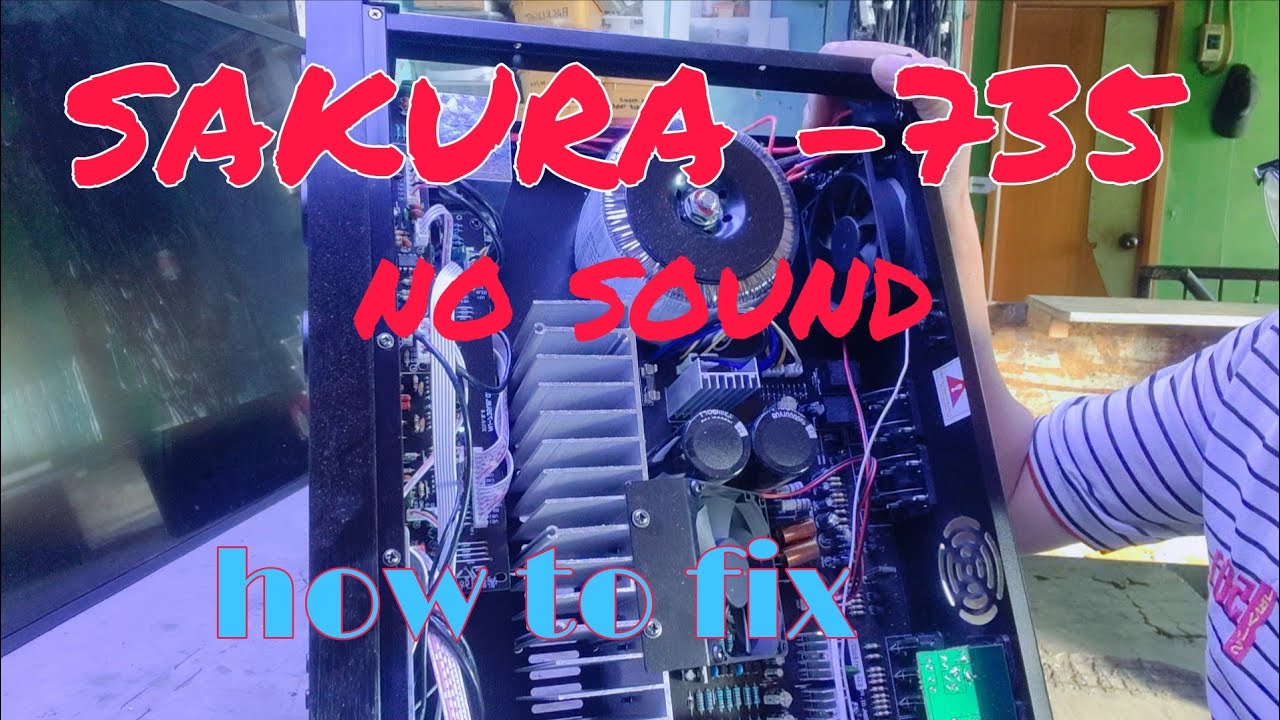 Sakura 735 amplifier,no sound how to fix. - YouTube