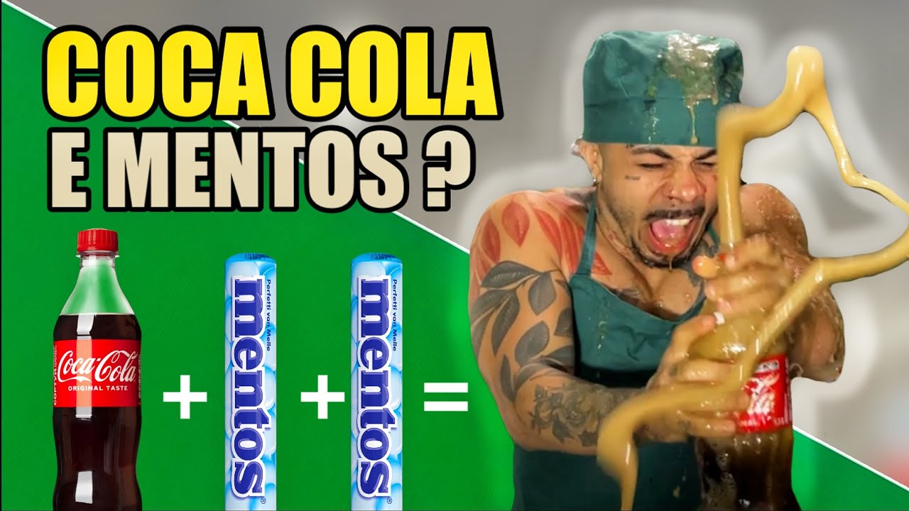 COCA-COLA COM MENTOS EXPLODE? - Elay Oliv - YouTube