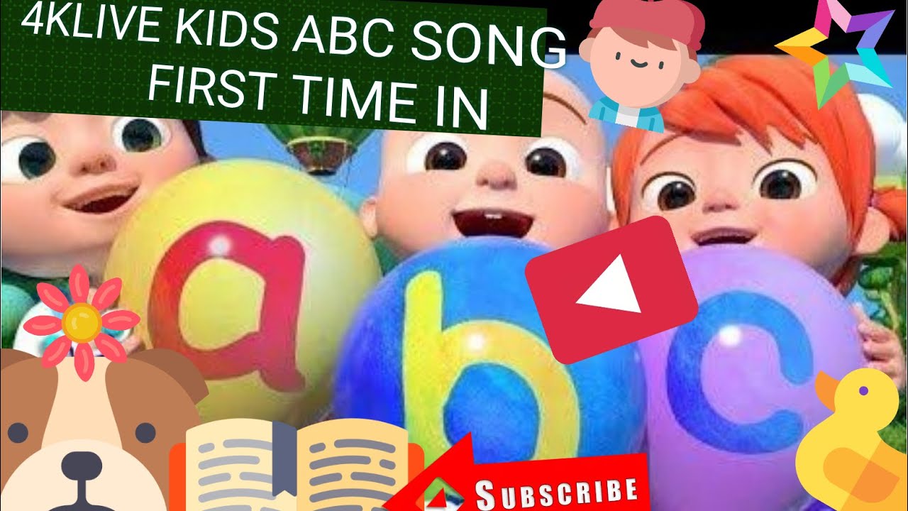 abc song | baby song | 4k live background abc song | first baby song ...