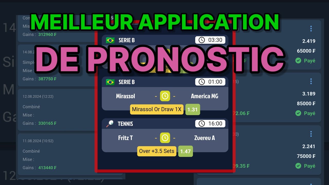 3 meilleures applications de PRONOSTIC fiable • Application pronostic ...